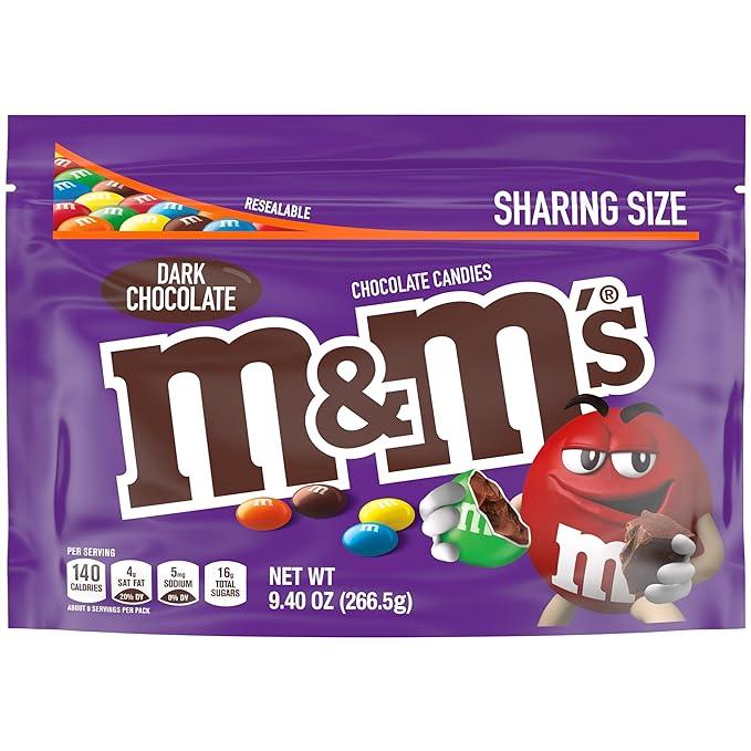 M&M DARK CHOCOLATE CANDIES - SHARING SIZE, Approved for NYS Inmate Care ...