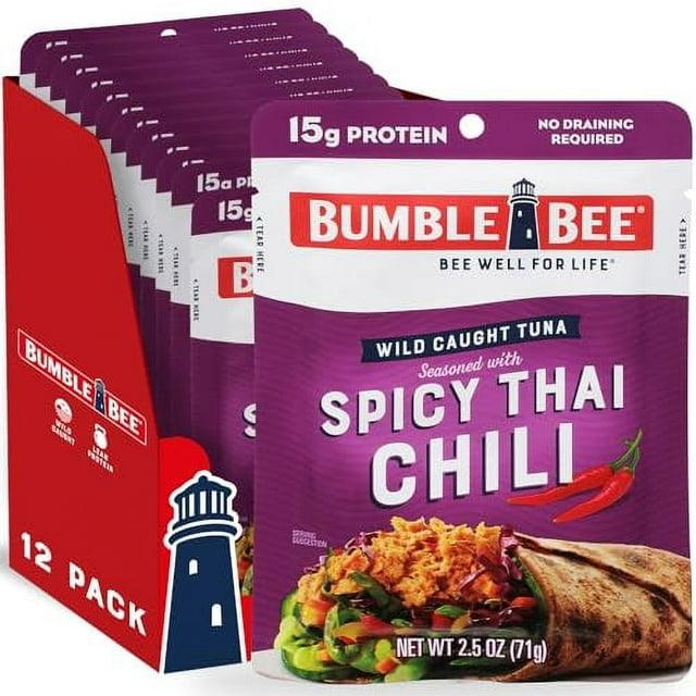 BUMBLE BEE TUNA - SPICY THAI CHILI (12 PACK), Approved for NYS Inmate ...