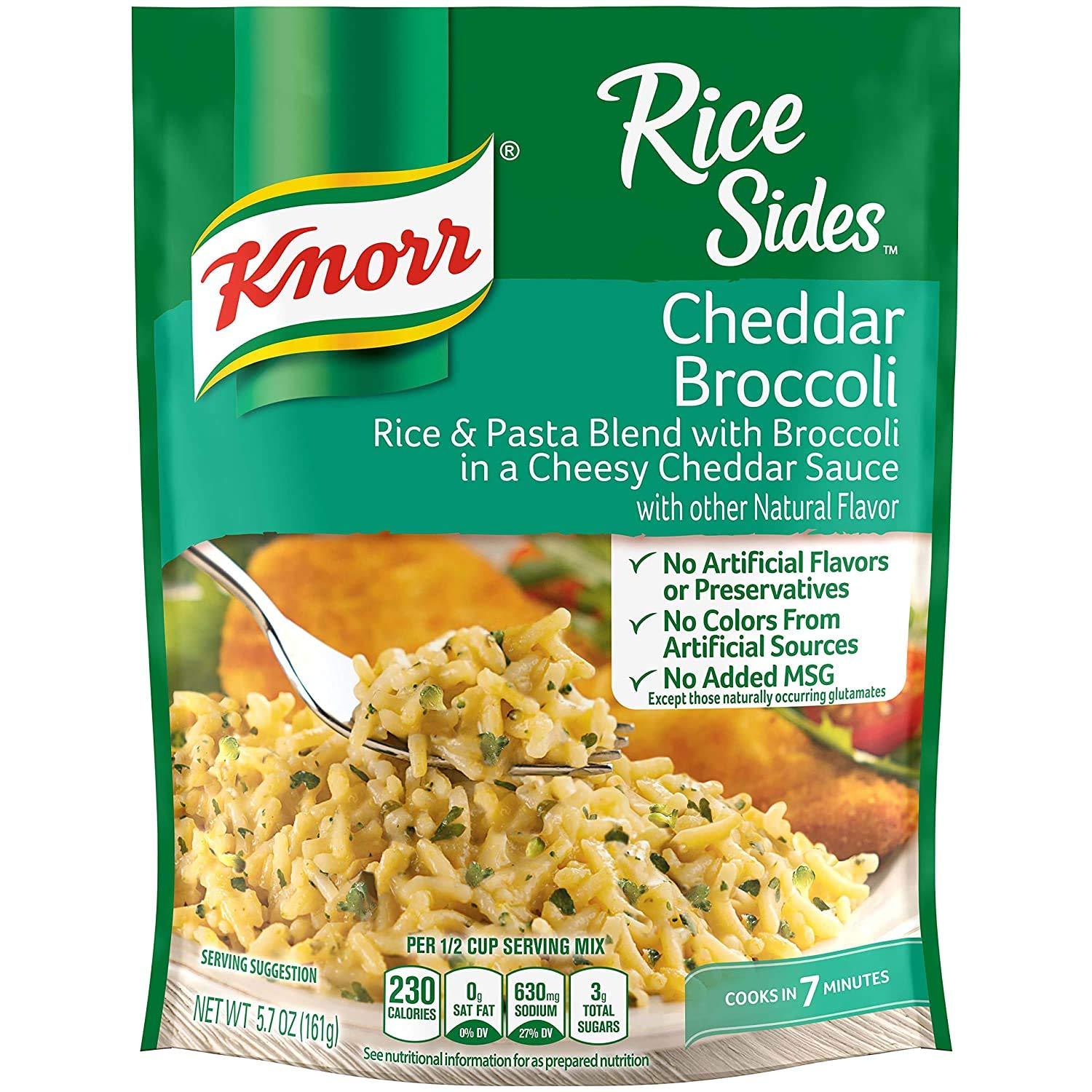 KNORR RICE SIDES - CHEDDAR BROCCOLI, Approved for NYS Inmate Care ...