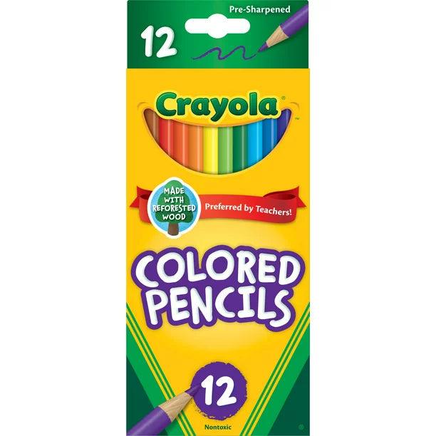 CRAYOLA COLORED PENCILS 12CT, Approved for NYS Inmate Care Packages ...